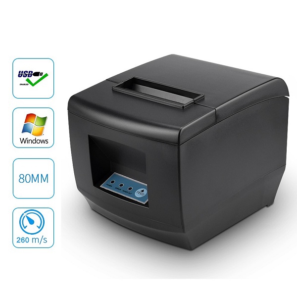 80mm Thermal Receipt Bill printers Restaurant POS Printer With Auto-cut ...