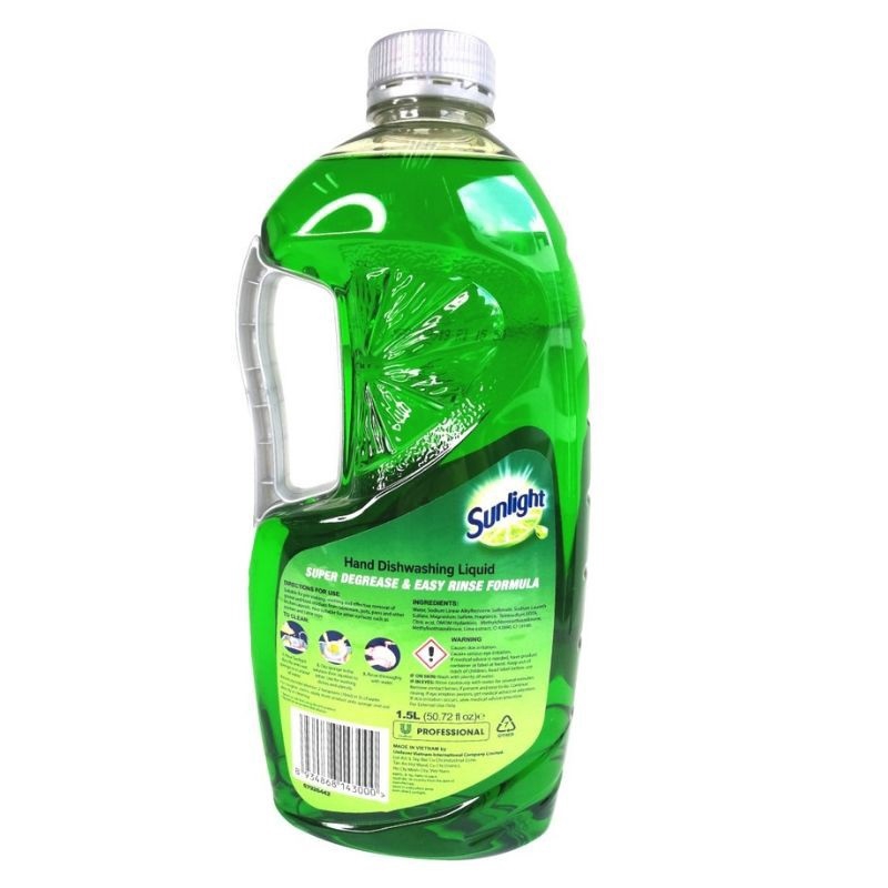 Sunlight Pro Hand Dishwashing Liquid (1.5L/3.5L) Lemon (1.5L) | PGMall