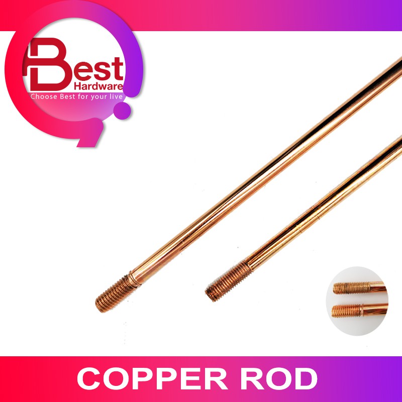 BEST HARDWARE - 5/8"12MM COPPER ROD / EARTHING ROD ( SMALL | BIG ...
