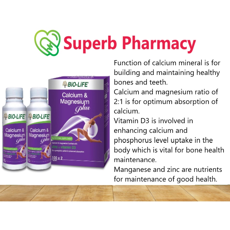 Bio-Life Bio Life Biolife Calcium & Magnesium Plus Promo Pack 100s X 2 ...