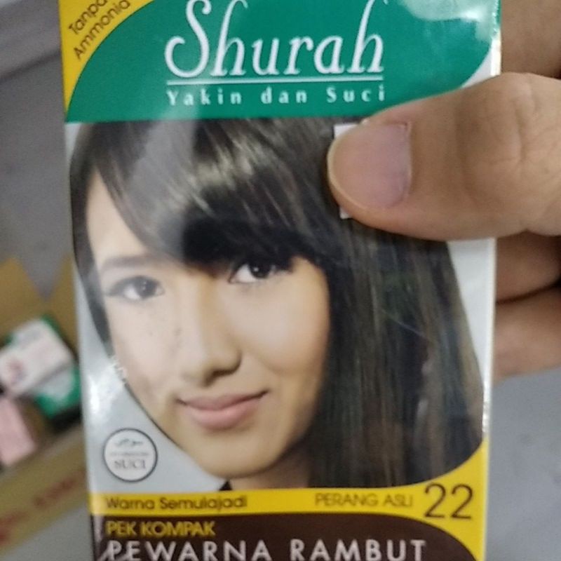 shurah pewarna rambut - perang asli (22) | Shopee Malaysia