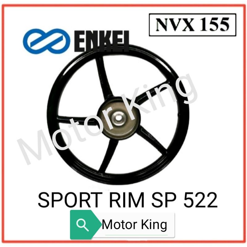 Sport Rim ENKEI SP 522 Yamaha Scooter NVX 155 ( Black ) | Shopee Malaysia