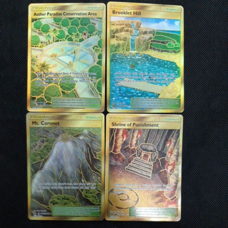 Pokemon Card TCG: Hidden Fates: Brooklet Hill / Mt. Coronet / Shrine of ...
