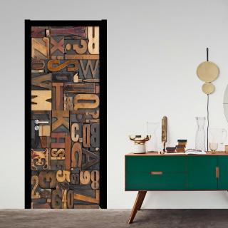 3D DIY Self-adhesive Door Stickers Waterproof Creative Letter Dorm Room ...