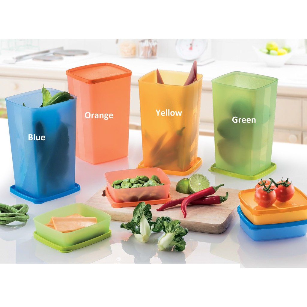 Tupperware Square Round Set (2) | Shopee Malaysia