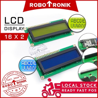 Arduino LCD Display 16x2 Yellow / Blue Backlight Screen Serial Parallel ...