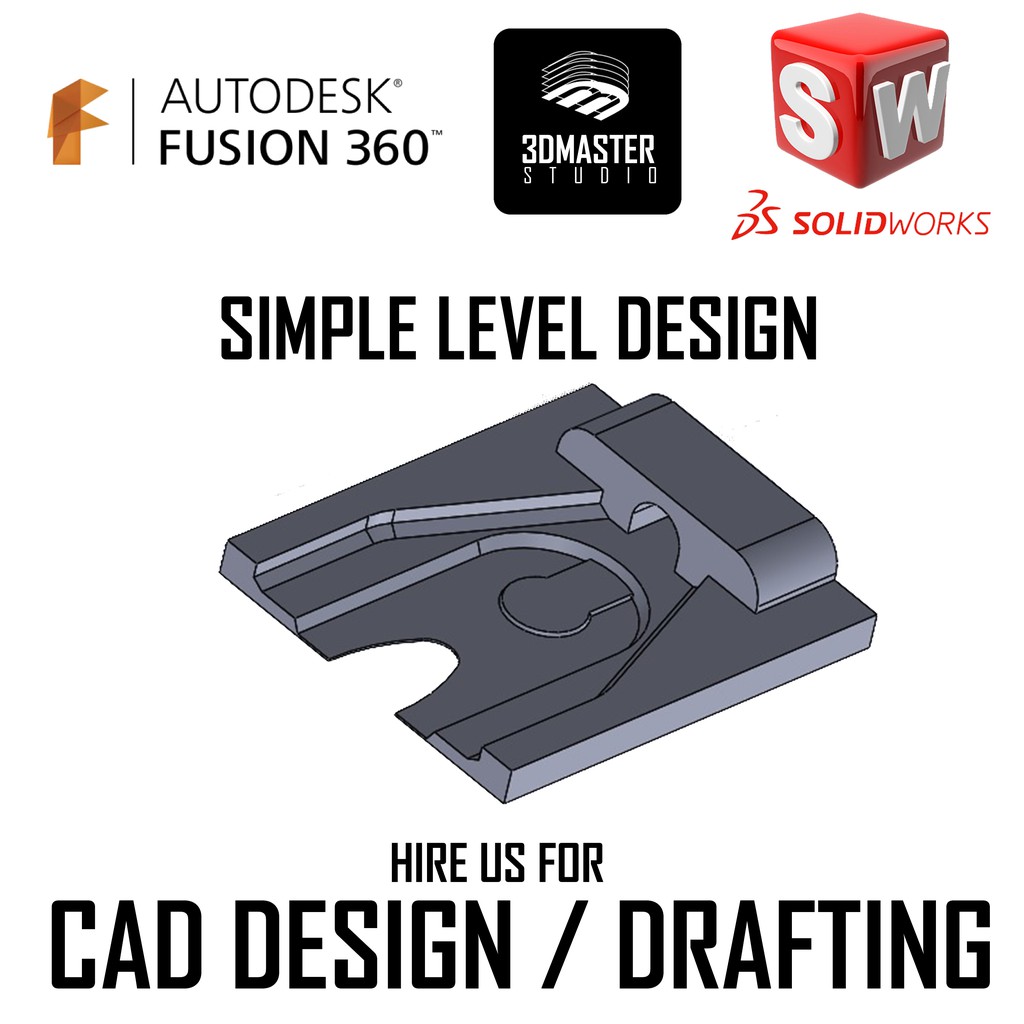 Cad design & drafting - simple level design - sld mechanical - 3d ...