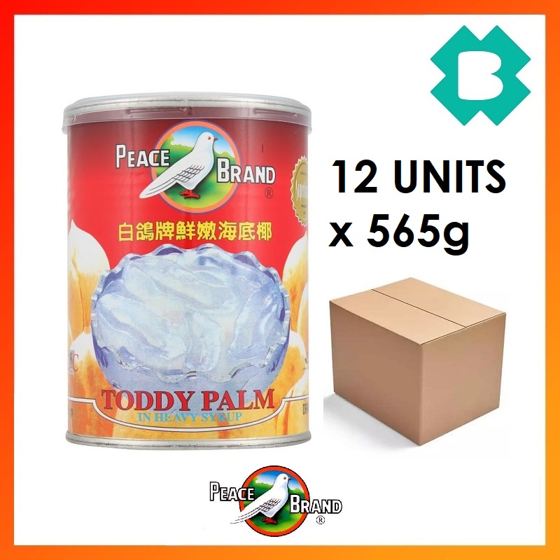 [WHOLESALE] PEACE BRAND Toddy Palm in Syrup [12 CANS x 565g] Borong ...