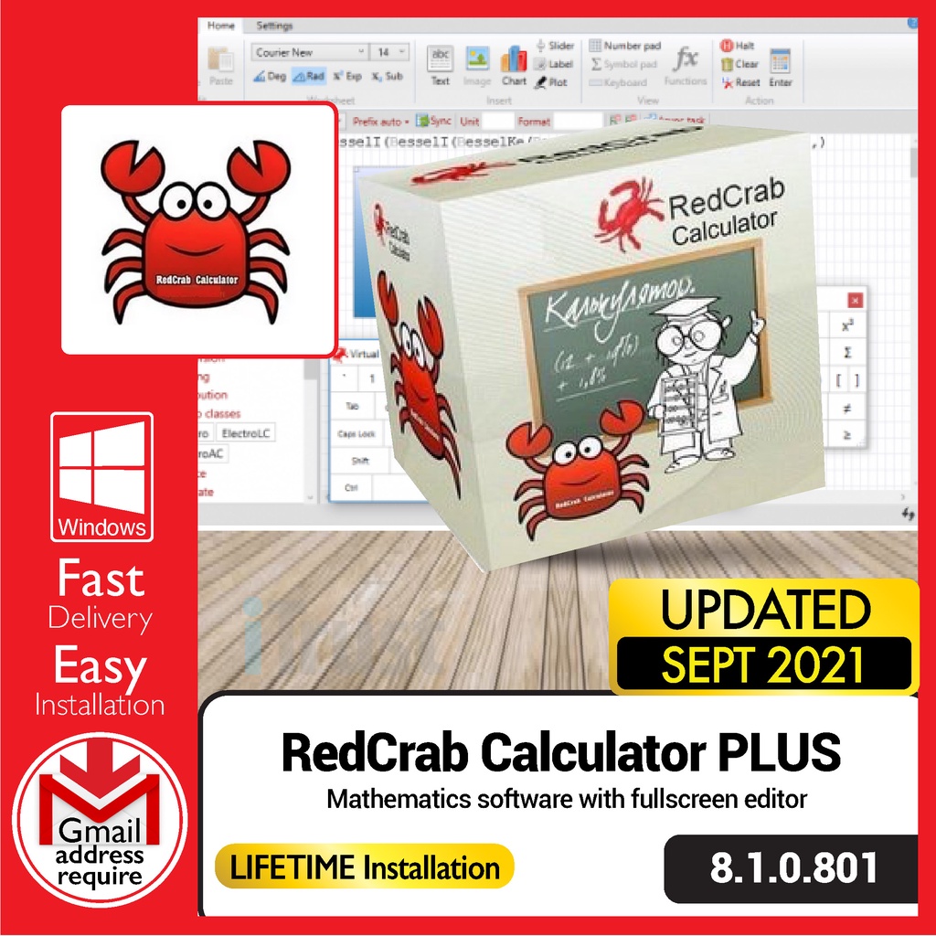 RedCrab Calculator PLUS 8.1.0.801 - Mathematics Software with Fullscreen Editor [WINDOWS x64 ...