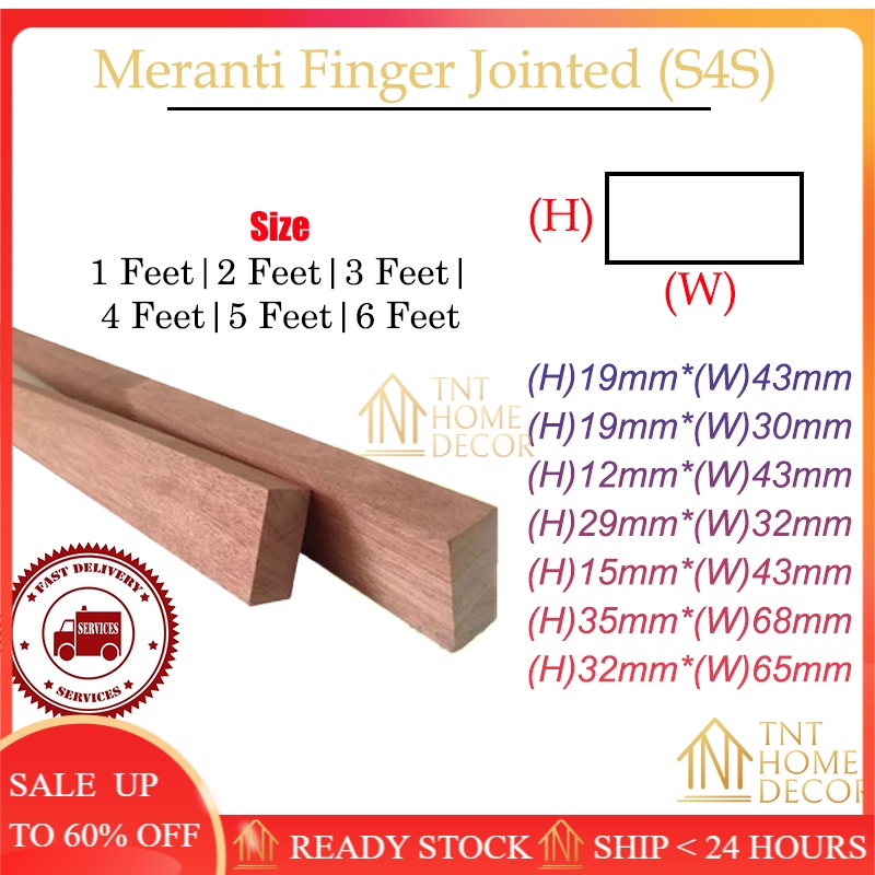 TNT Meranti Finger Jointed Timber (S4S) / Kayu Meranti Finger Joint ...