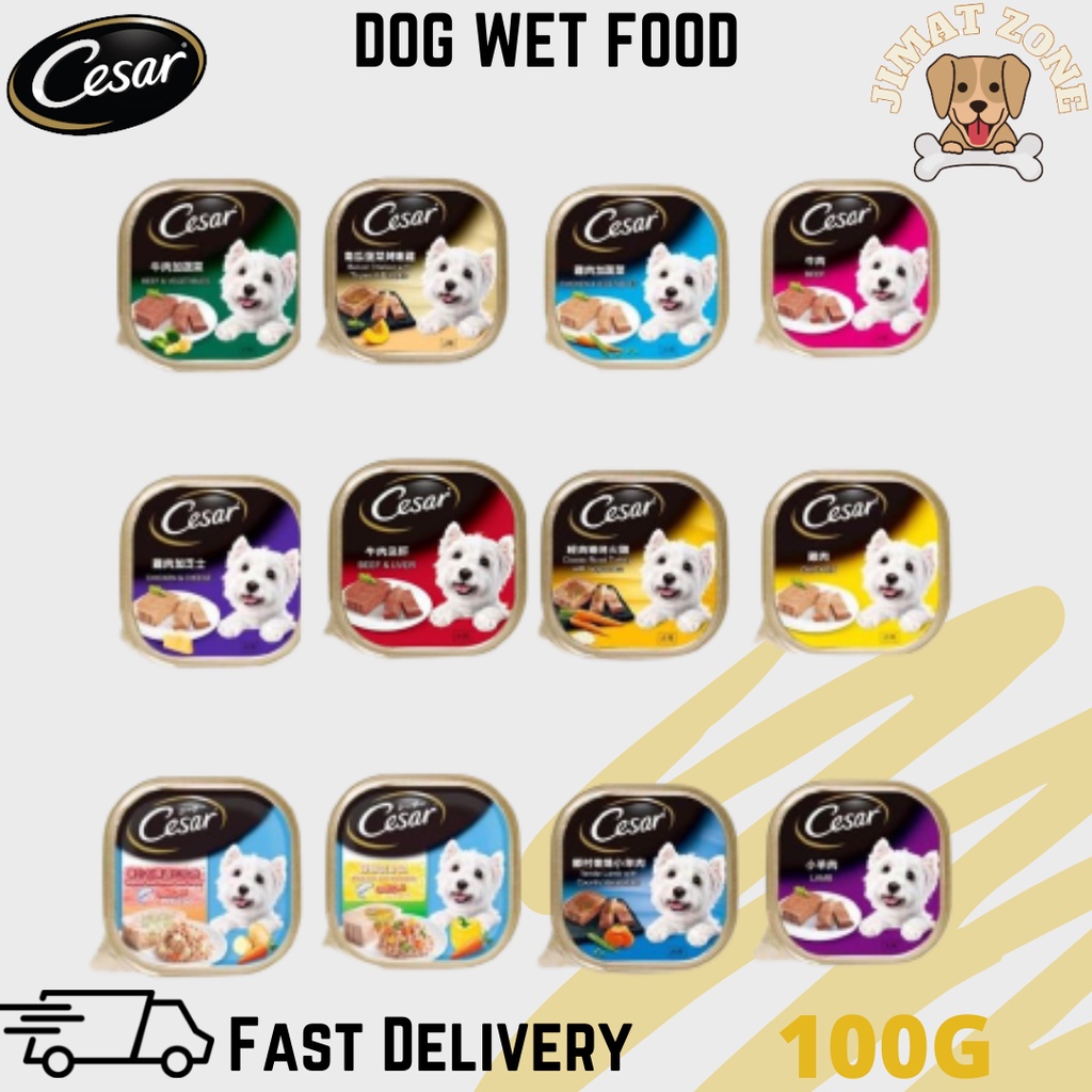 CESAR CAN WET DOG FOOD 100G | Shopee Malaysia