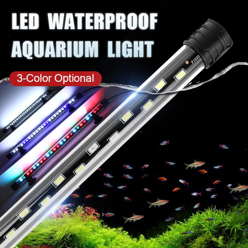 18-75CM LED Aquarium Light Waterproof Aquatic Plant Light Aquatic Decor ...