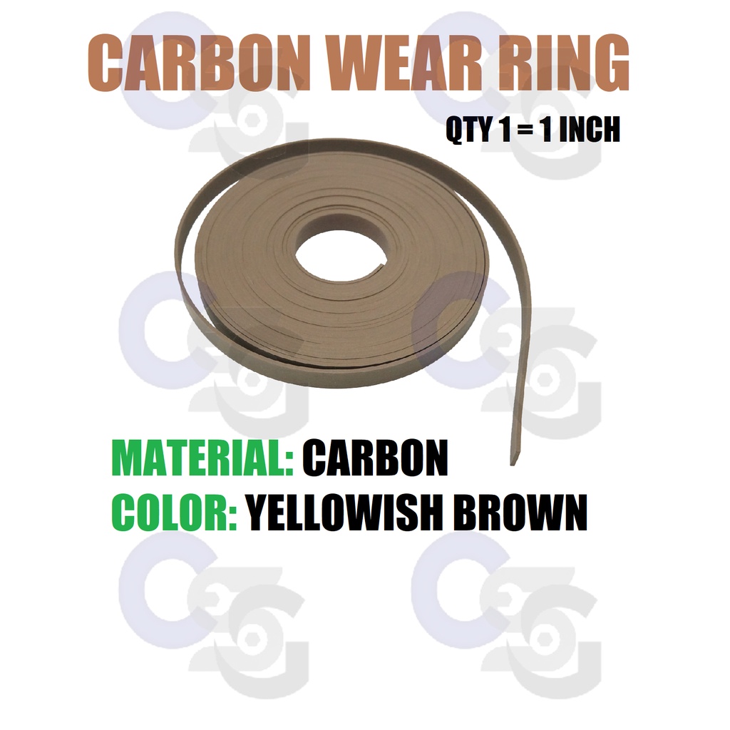 CARBON PISTON & ROD GUIDE RING WEAR RING SELLING INCHES READY STOCK ...