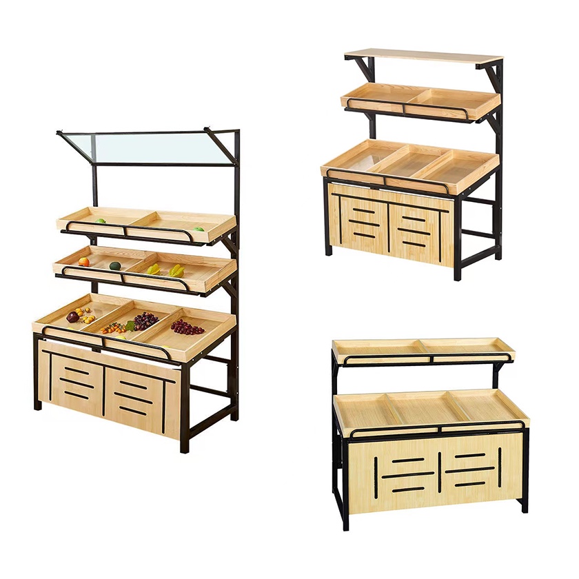 Supermarket Fruit Shelf Display Stand Multifunctional Fruit Shelf ...