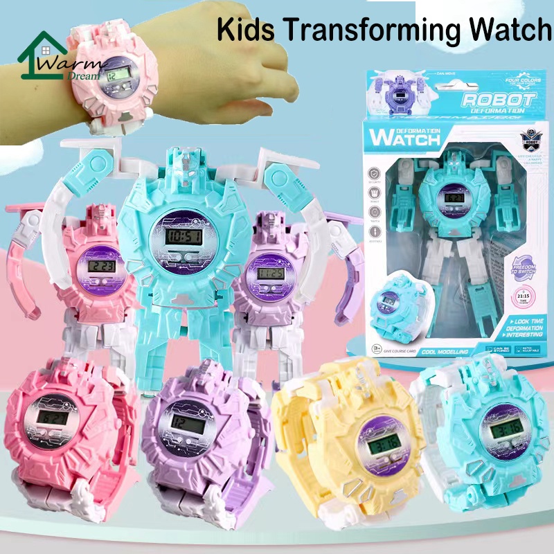 Transforming Watch Kids Wrist Watch Cartoon Baby Electronic Children ...