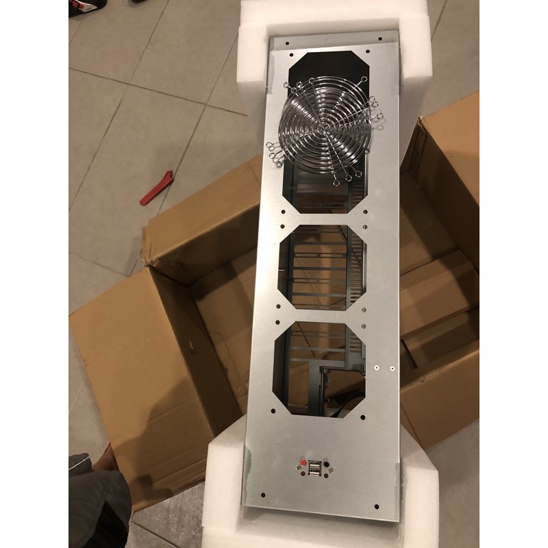 PC Server Case Riserless Miner Rack ETH/ETC/ZEC/Monero XMR Mining Rig 8 ...