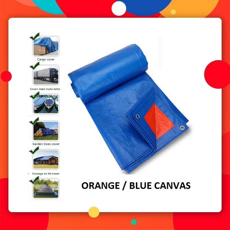 High Quality Blue Orange Water/Tear Resistance Flexible Sheet Canvas ...