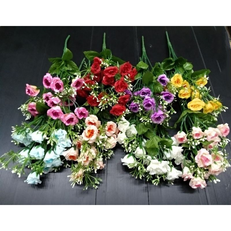 [Ready Stock] Mini Rose x15 32cm Mini rose bush / Bunga Ros ...