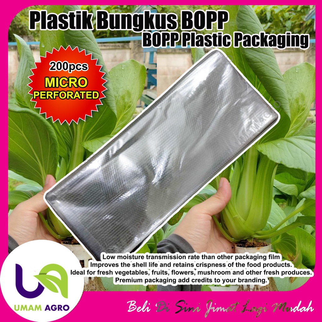 Plastik Bungkus Sayur Plastik BOPP Vegie Wrapping Flower Wrapping ...