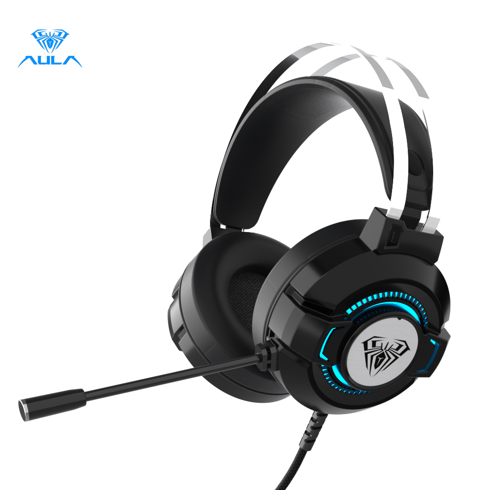 AULA S602 Gaming Headset 7.1 Surround Sound Lightweight Design And 7 ...
