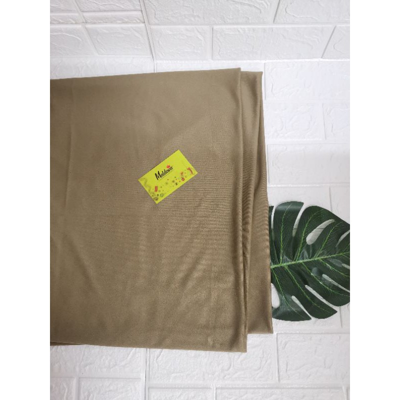 Kain microfibre eyelet warna beige/per meter | Shopee Malaysia
