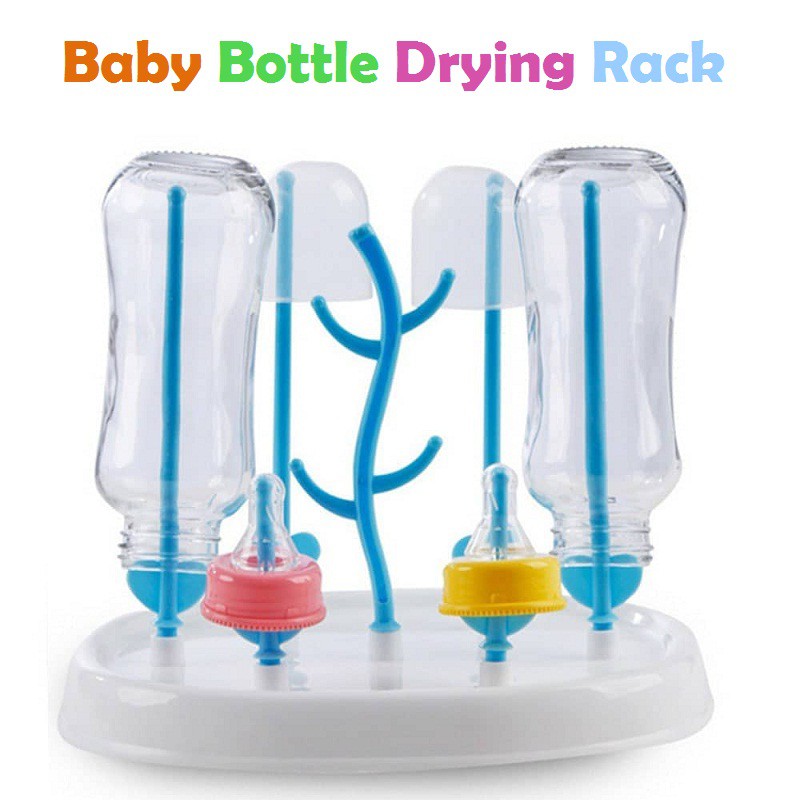 Ten Holders Practical Baby Bottle Drain Rack Drying Racks