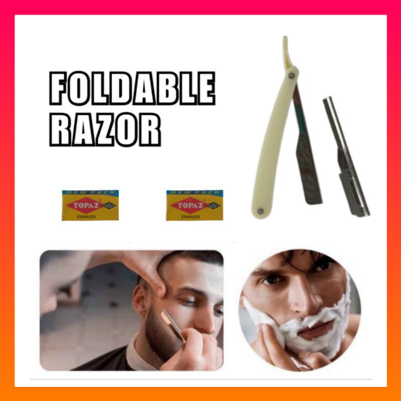 RAFFLESIA X Foldable Shaver Barber Razor Mata Pisau Topaz Shaver Foam ...