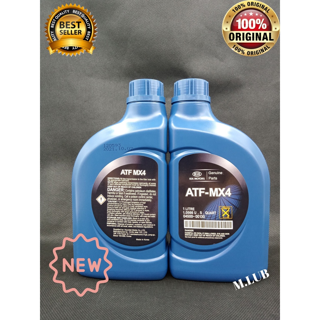100% ORIGINAL HYUNDAI ATF-MX4 AUTO TRANSMISSION FLUID ( 1 Liter ...