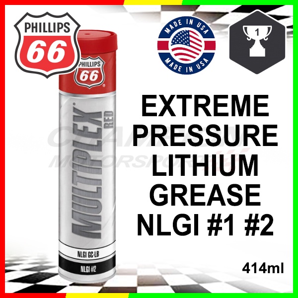 PHILLIPS 66 Multiplex 220 RED Grease 414ml Polymer Lithium Bearing ...