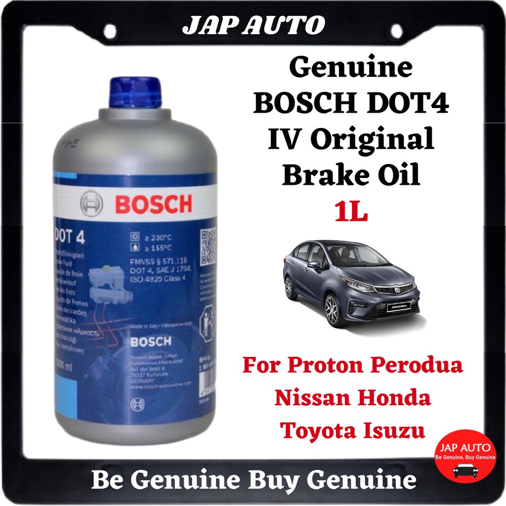 Genuine BOSCH DOT4 IV Original Brake Oil FLuid 1L - Minyak Brek Dot 4 ...