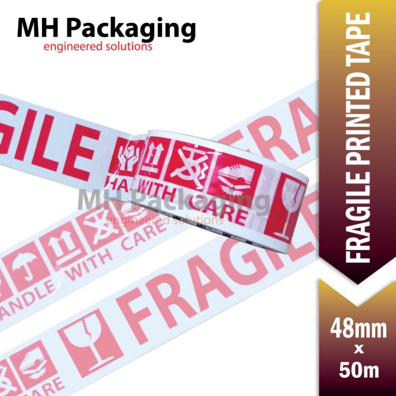 FRAGILE OPP TAPE 48MM X 50M/100M X 50MICRON | Shopee Malaysia