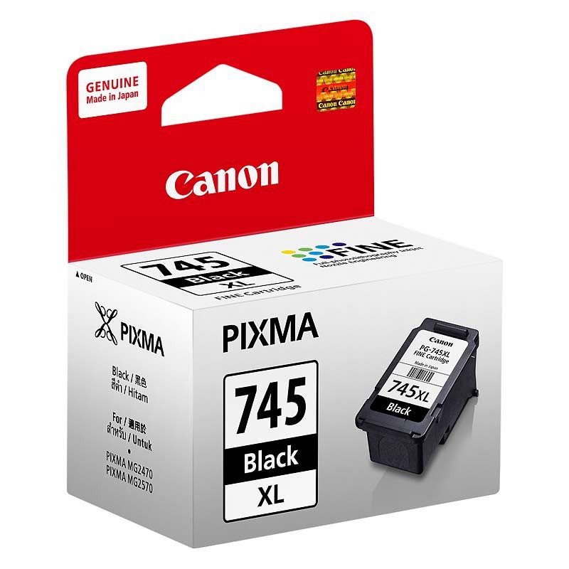 Canon PG-745XL Black Genuine Ink Cartridge For iP2870S/MG2577S/3070S ...