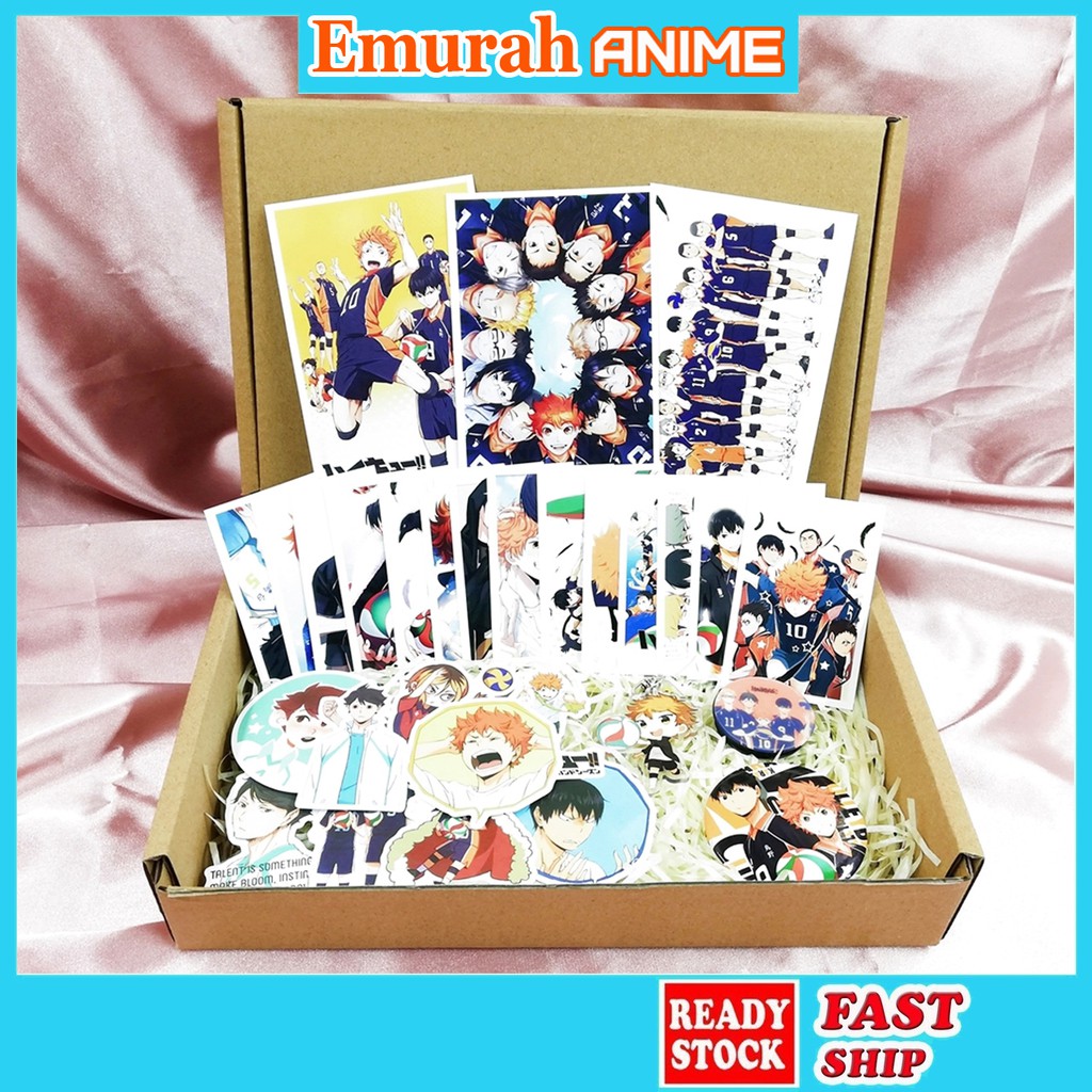 Haikyuu GIFT BOX Birthday Gift Set Present Hadiah anime manga Haikyu ...