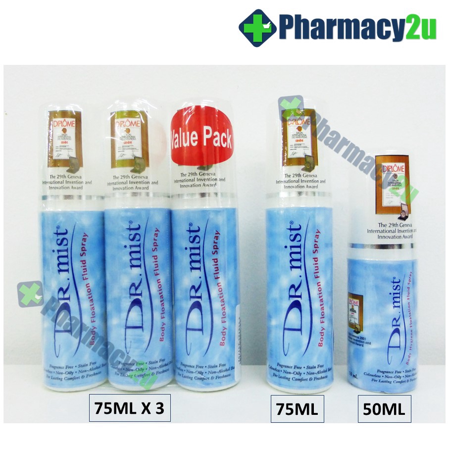 DR MIST BODY SPRAY 50ML/75ML/75MLX3 | Shopee Malaysia
