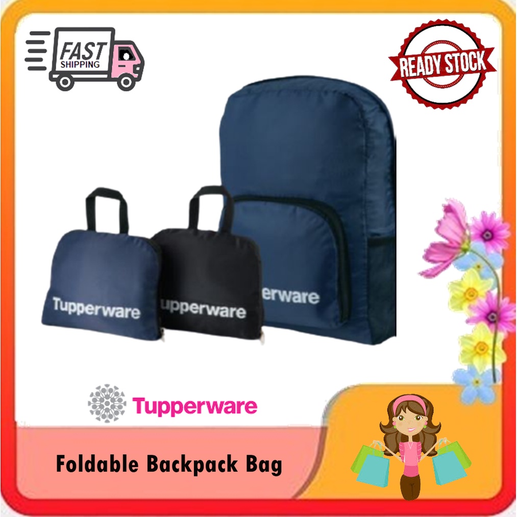 Tupperware Foldable Backpack Bag (1pc) | Shopee Malaysia