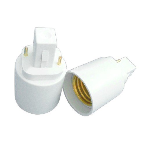 PLC G24 Male to E27 Female Socket Base Light Bulb Lamp Adapter Holder ... PLC G24 Male to E27 Female Socket Base Light Bulb Lamp Adapter Holder ...