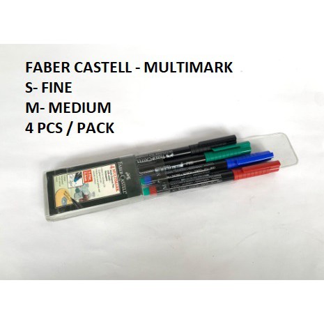 Faber Castell 4 Multimark 1523 Permanent (S) | Shopee Malaysia