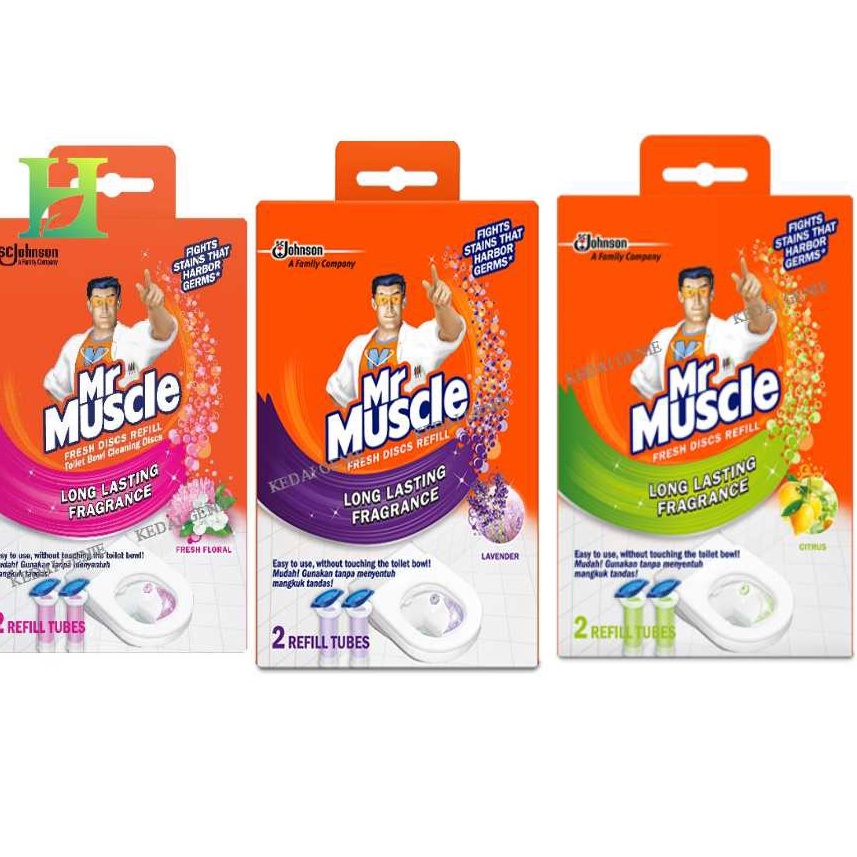 Mr Muscle Refill Fresh Disc Lavender or floral 12s | Shopee Malaysia