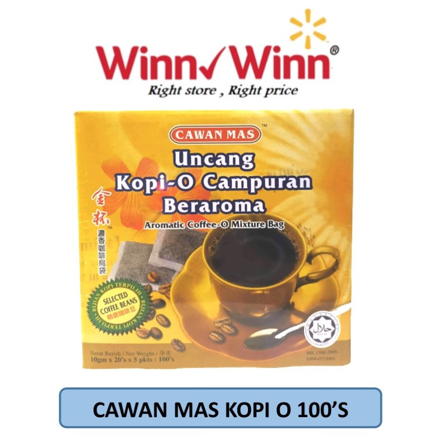Cawan Mas (Yellow) Aromatic Coffee-O Mixture Bag 100's ( HALAL ...