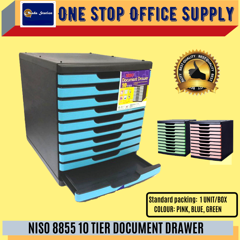 OKADA A4 DOCUMENT DRAWER- 10 DRAWERS / Fail Plastik / Fail folder ...