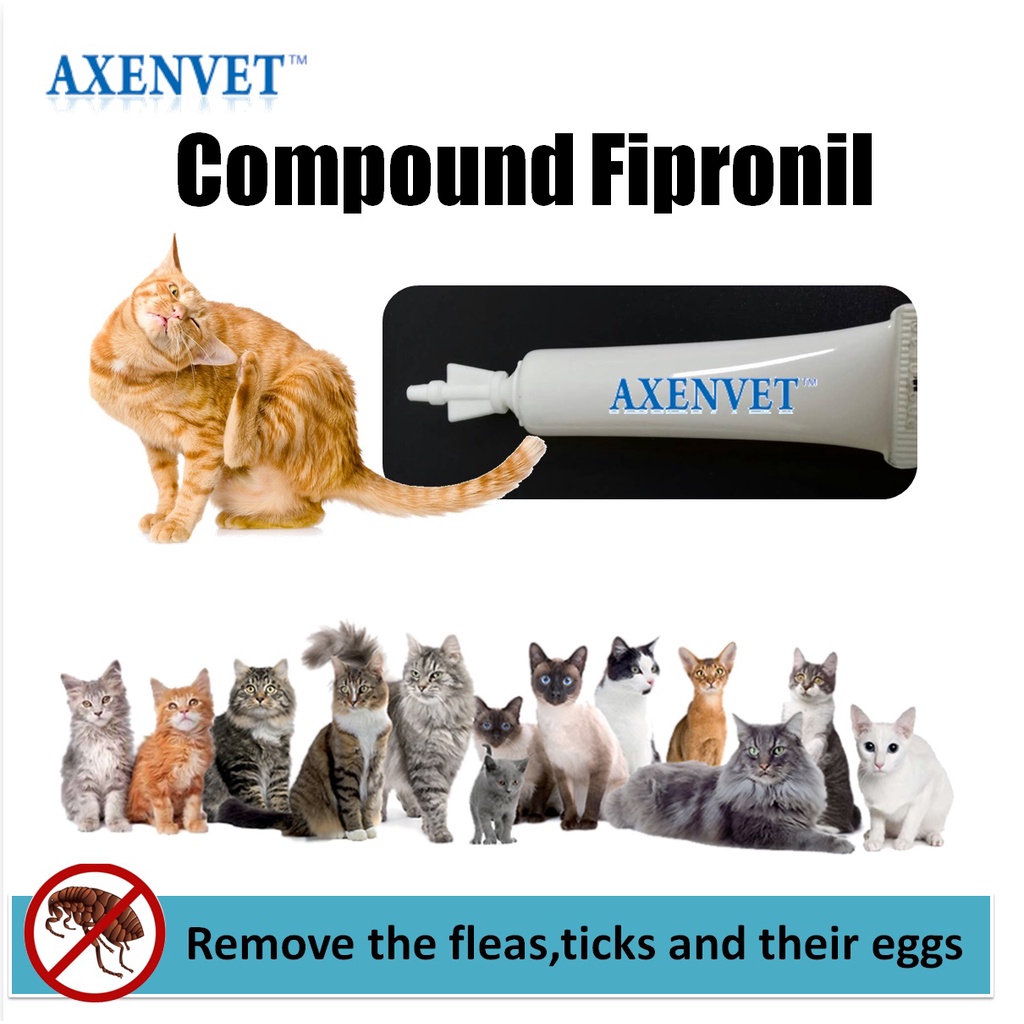 AXENVET PET Compound Fipronil / Remove the fleas,ticks and their eggs ...