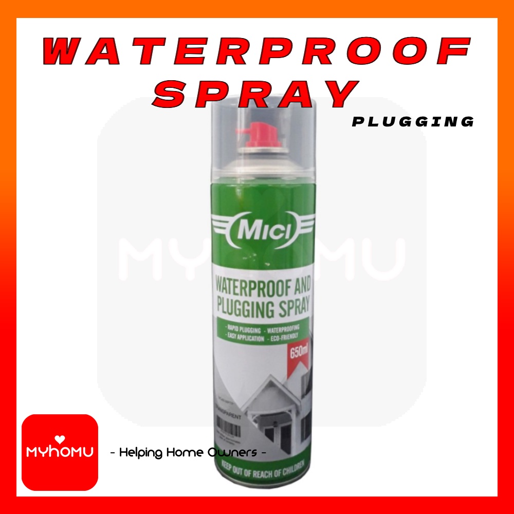 MICI WATERPROOF AND PLUGGING SPRAY TRANSPARENT FOR LEAKING ROOF OR ...