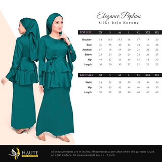 BAJU KURUNG PEPLUM / PEPLUM / KURUNG PEPLUM SATIN SILY FINISH TAK PANAS ...