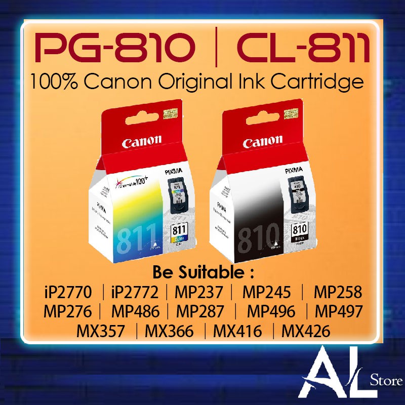 Canon Original Genuine PG810 PG-810 XL Black / CL811 CL-811 XL color ...