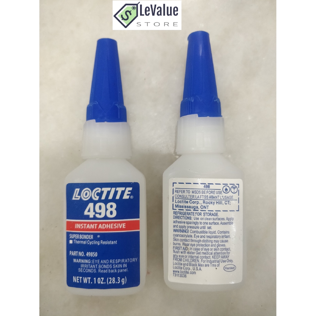Loctite 498 Super Bonder Instant Adhesive 28.3g - 49850 | Shopee Malaysia