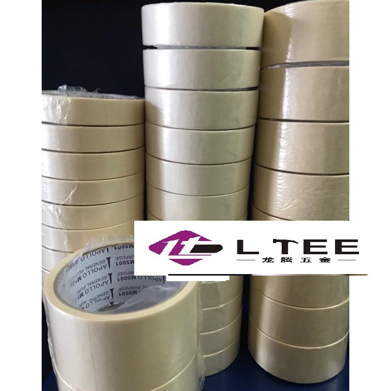 (1 box) APOLLO (M500) Masking Tape 12YARD EACH ROLL (18mm ,24mm ,36mm ...