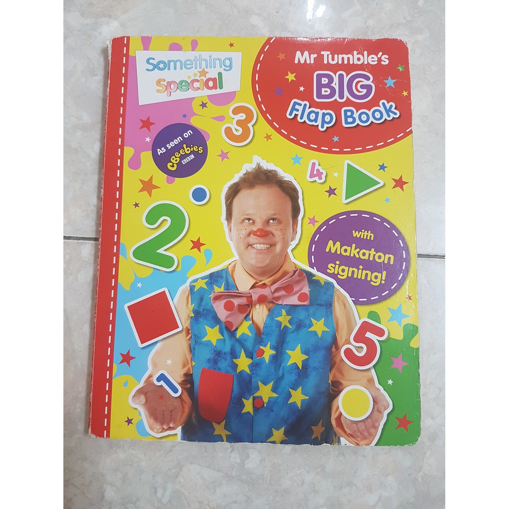 Mr Tumble's Big Flap Book with Makaton Signing Learning Book | Shopee ...