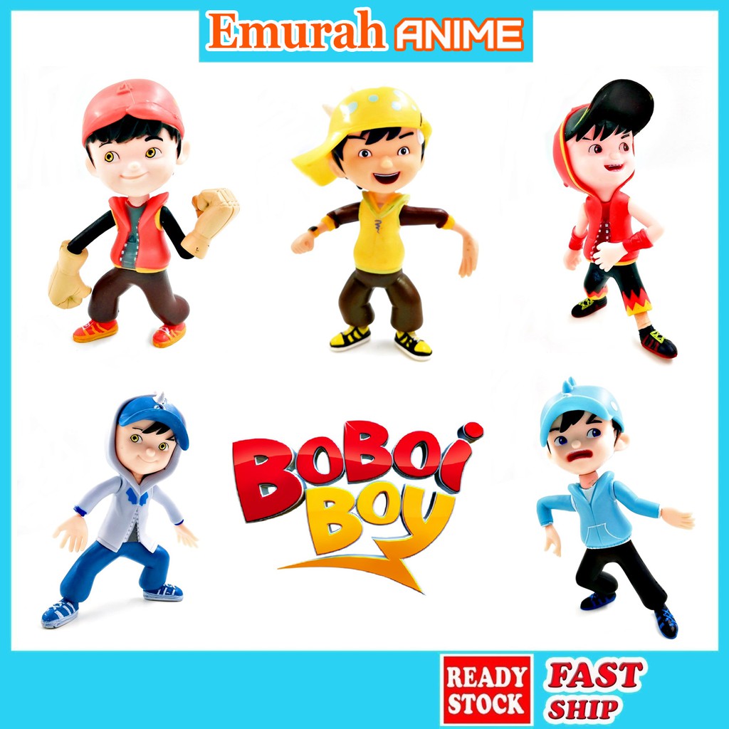 BoBoiBoy Action Figure 13cm 3D Fang Figurine Collectible Doll Mainan ...
