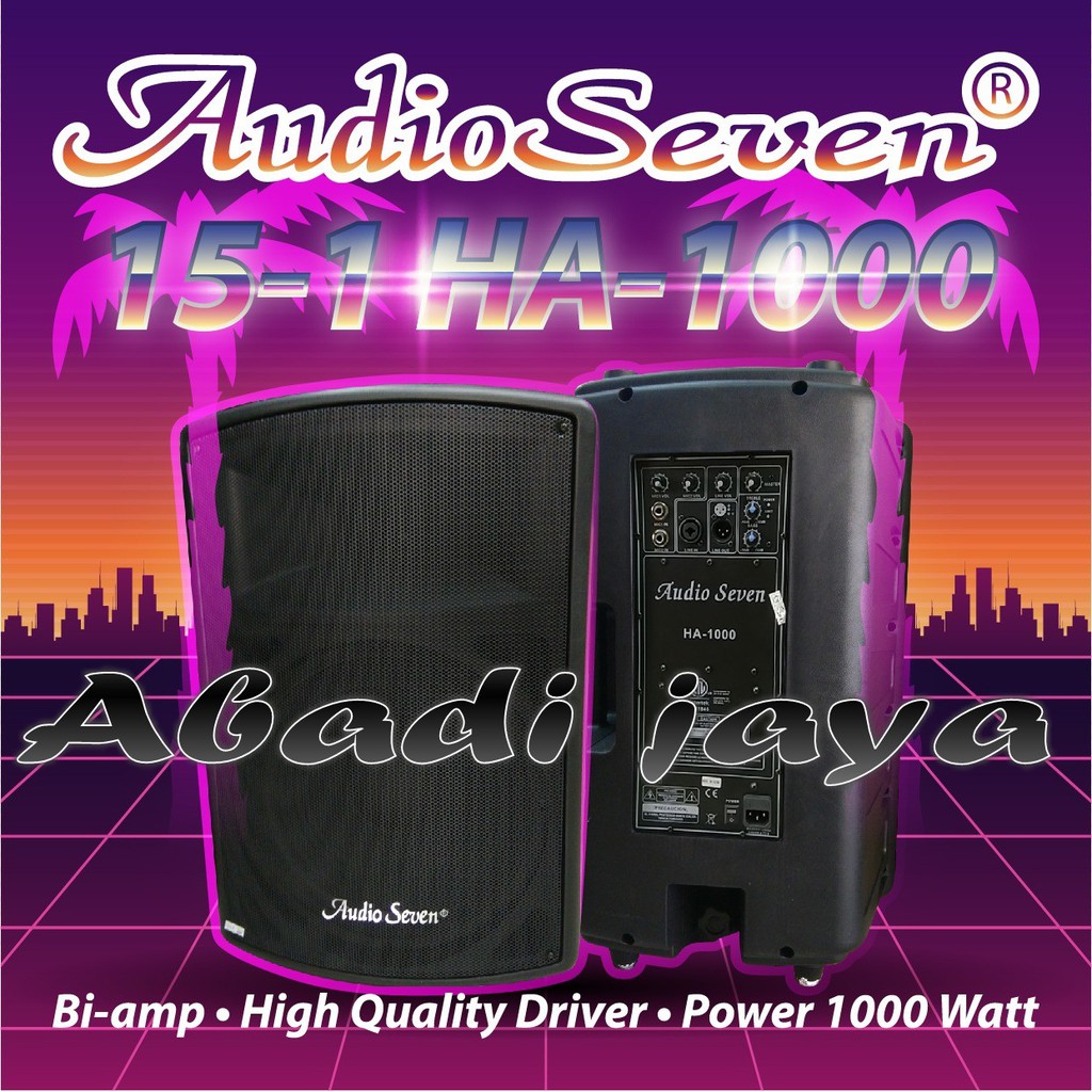 New full ram audio active speaker seven ha1000 1000 watt x2 ha 1000 ...