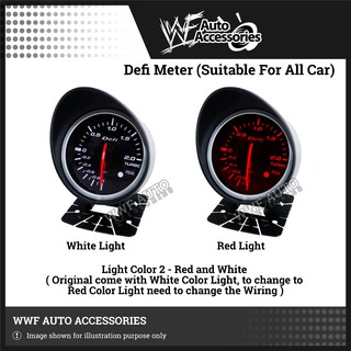 Defi BF Style Gauge Meter 2.5 Inch / 60mm - Turbo Boost / Water / Oil ...